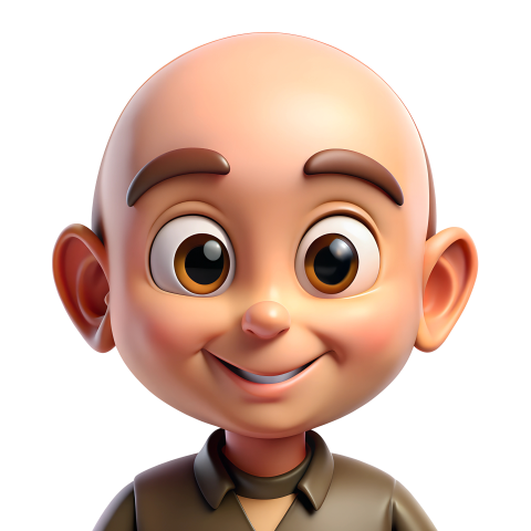 Bald cartoon character Clipart Png Free HD transparent | PngEdits