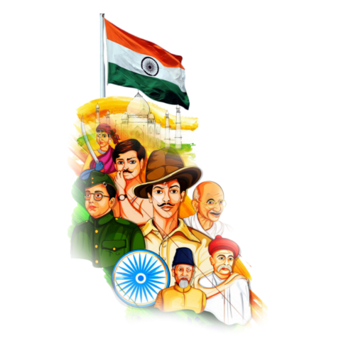 Indian freedom Fighter Png with Tiranga Clipart transparent background ...