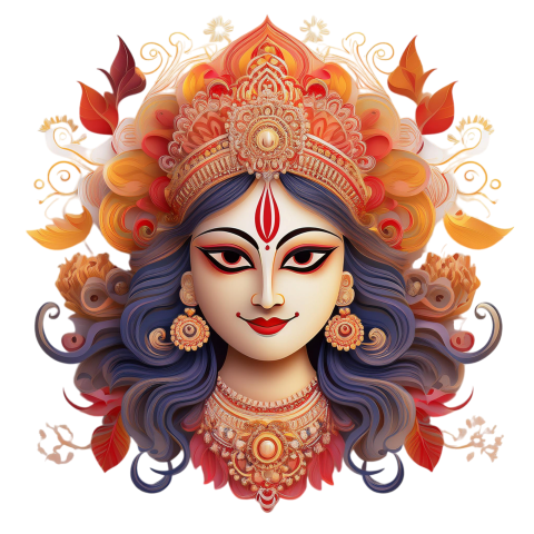 Transparent Background Durga Puja Png Clipart | PngEdits