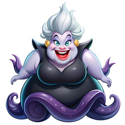 Ursula cartoon character hd PNG new transparent background | PngEdits