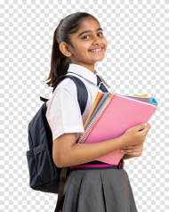 School Girl Student With Uniform Transparent Image | PngEdits